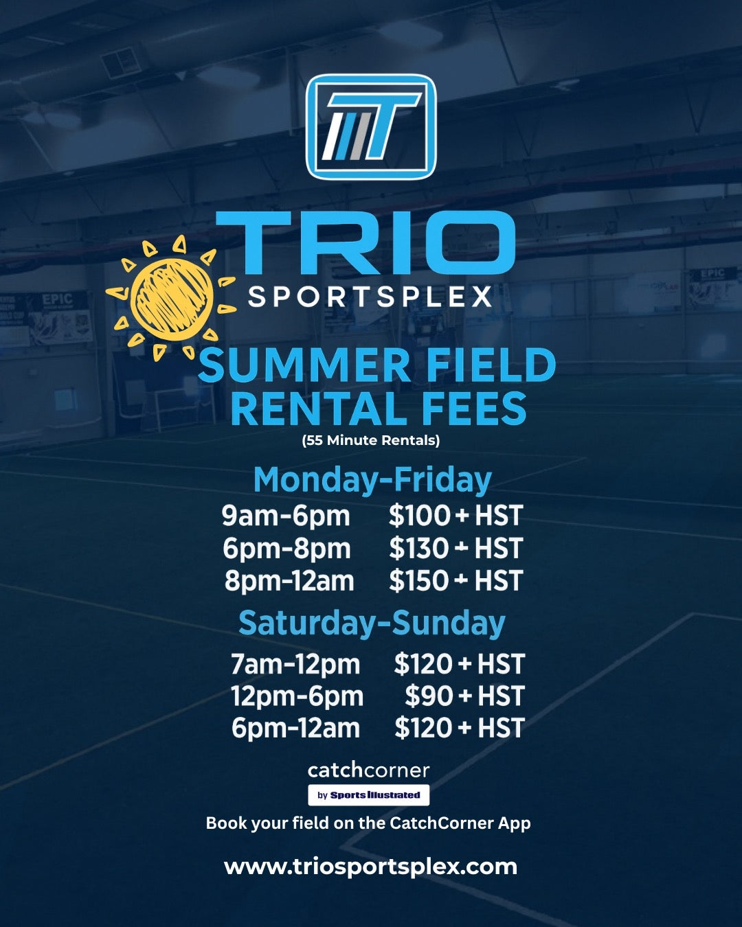 TURF FIELDS – Trio Sportsplex