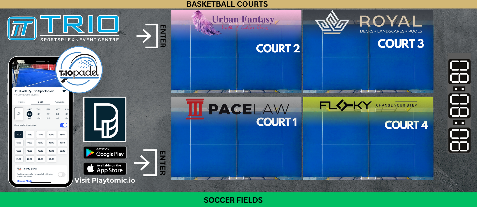 PADEL COURTS – Trio Sportsplex