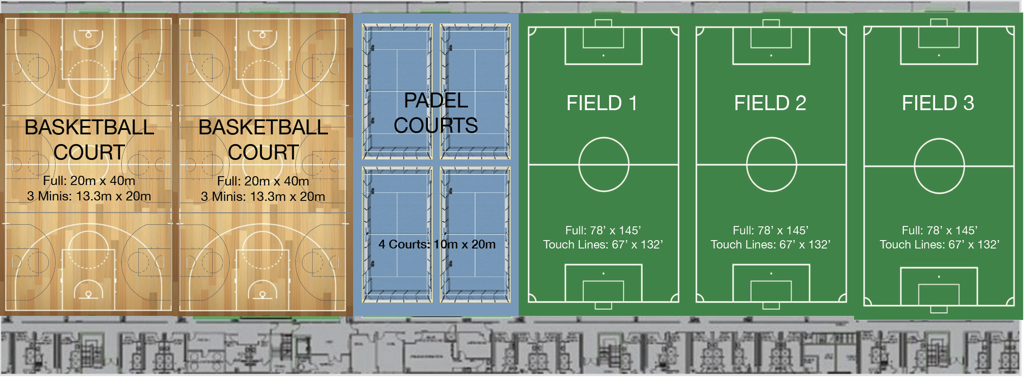 FACILITY LAYOUT – Trio Sportsplex